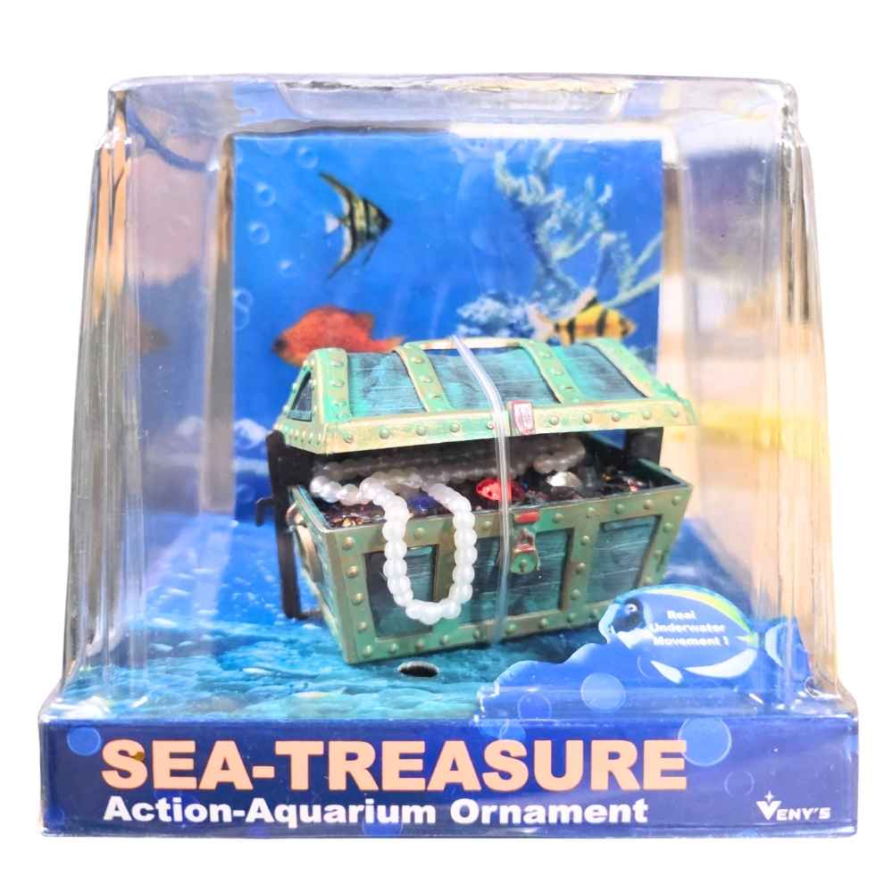 Treasure Chest Action Aquarium Ornament - Roxy Aquarium