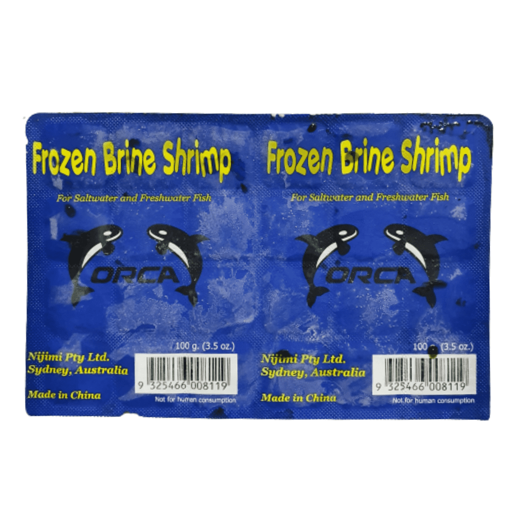Orca Frozen Brine Shrimp 100G 24 Cubes - Roxy Aquarium