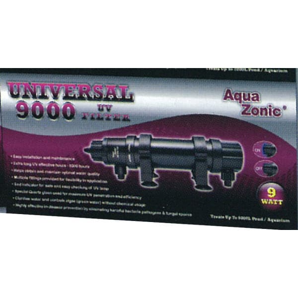 AquaZonic Universal 9000 UV Filter 9W - Roxy Aquarium