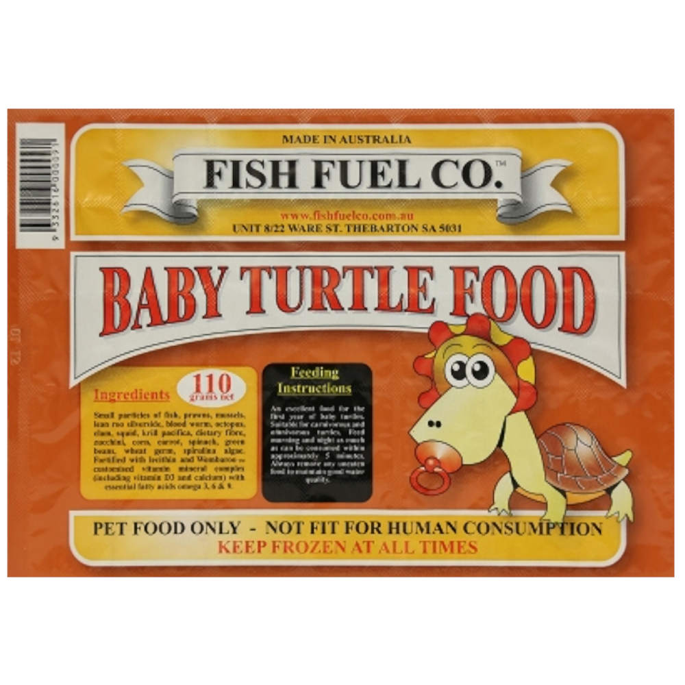 Fish Fuel Co. Frozen Baby Turtle Food 110G 35 Cubes