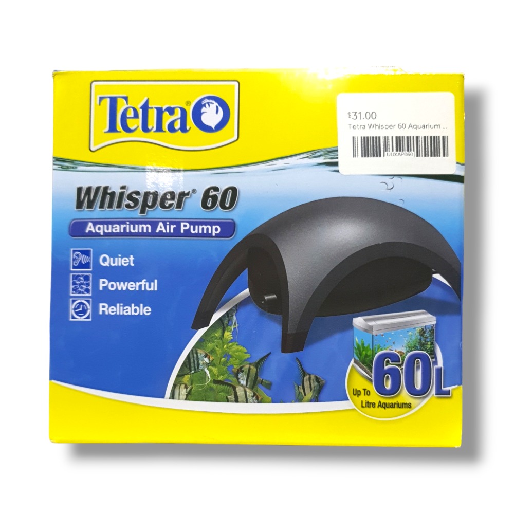 Tetra Whisper 60 Aquarium Air Pump - Roxy Aquarium