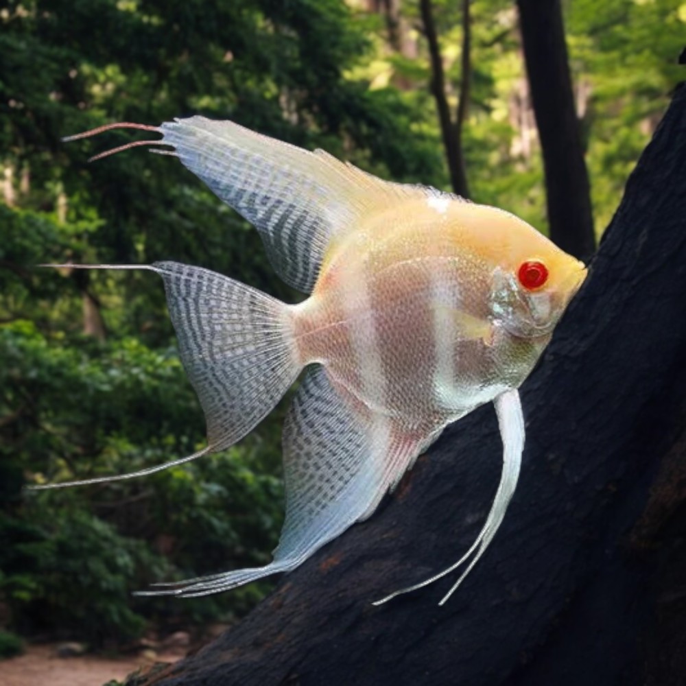 Albino Red Eye Angelfish Available - Roxy Aquarium