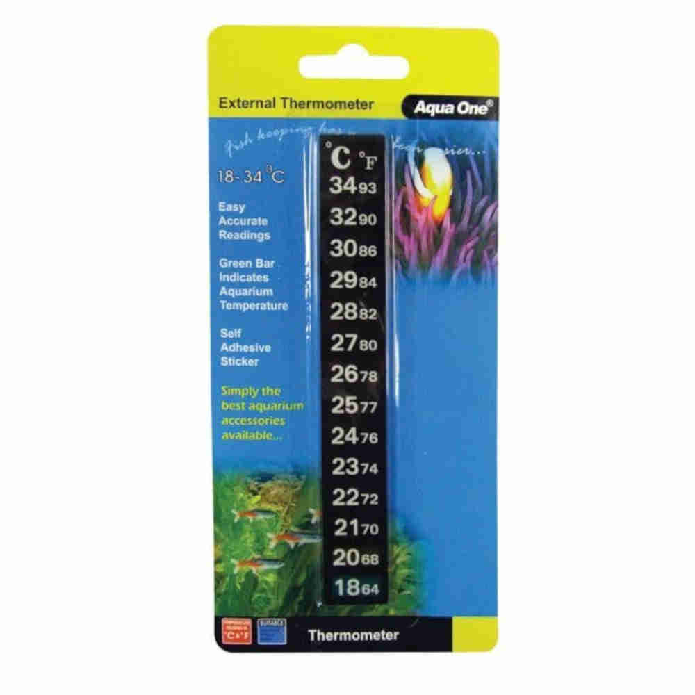 Aqua One Stick On Thermometer - Roxy Aquarium